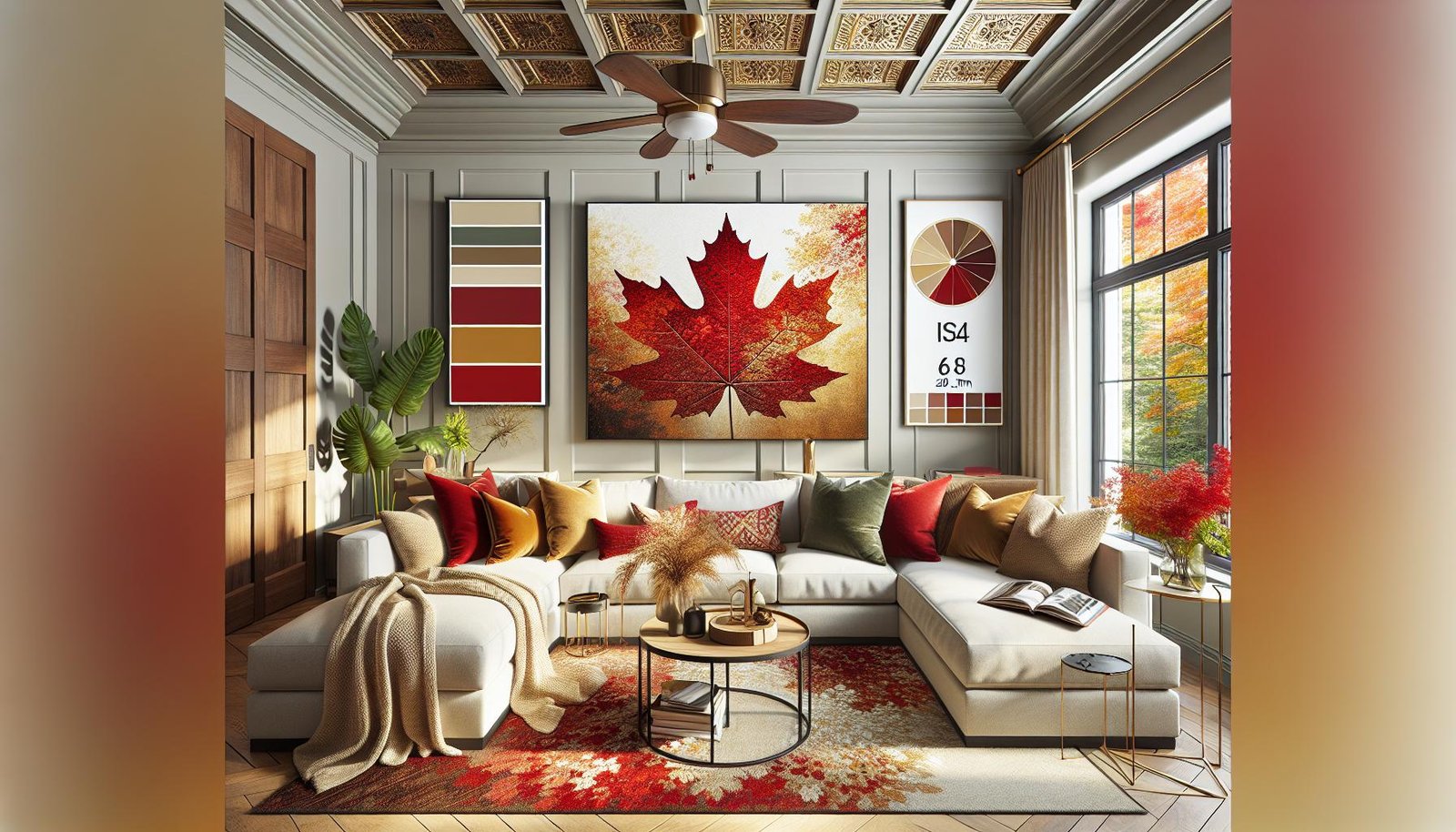 Maple leaf inspired color palettes to energize your home